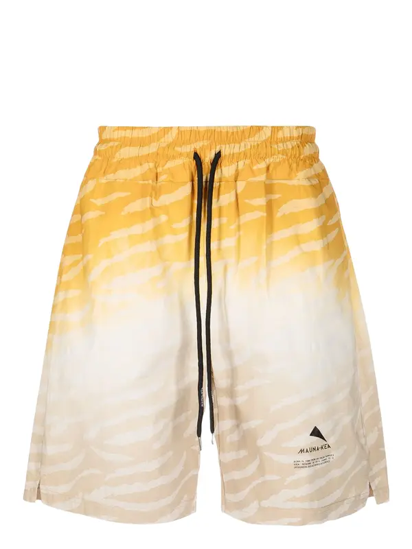 MAUNA KEA Gradient-effect Shorts - Brown