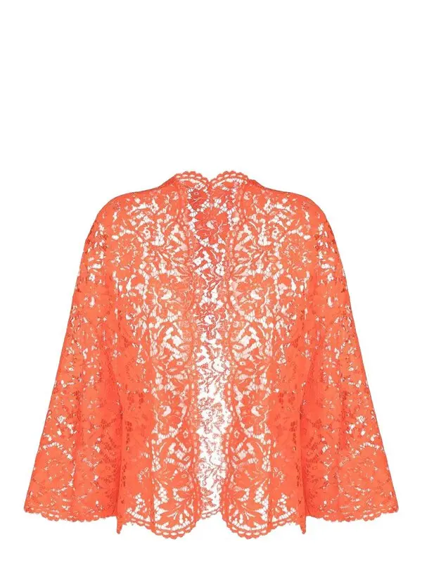 Valentino Garavani Corded-lace Jacket - Orange