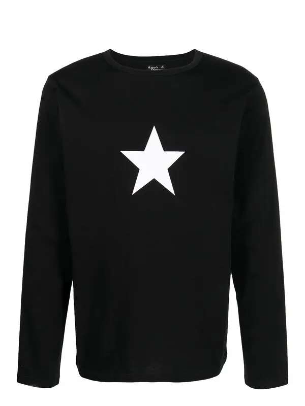 AGNÈS B. Coulos Long-sleeved T-shirt - Black