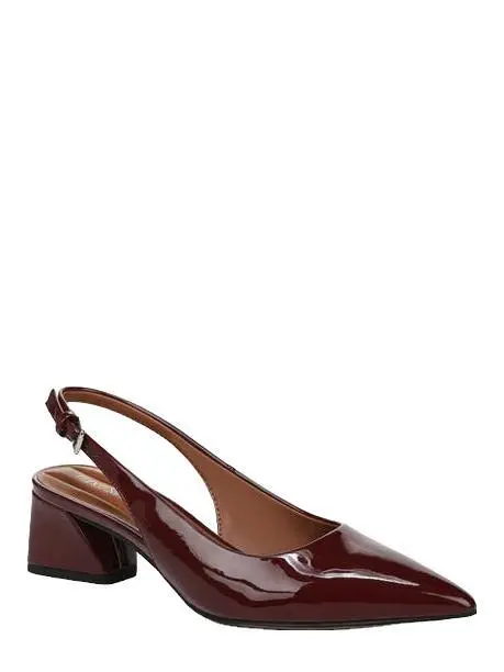 Franco Sarto Racer Slingback Pumps - Oxblood Red