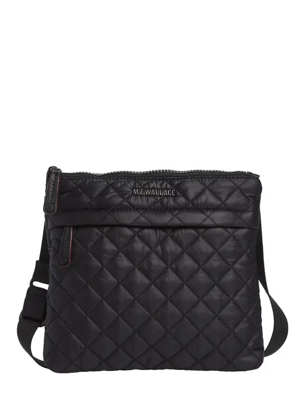 Mz Wallace Metro Quilted Nylon Crossbody Bag - Black