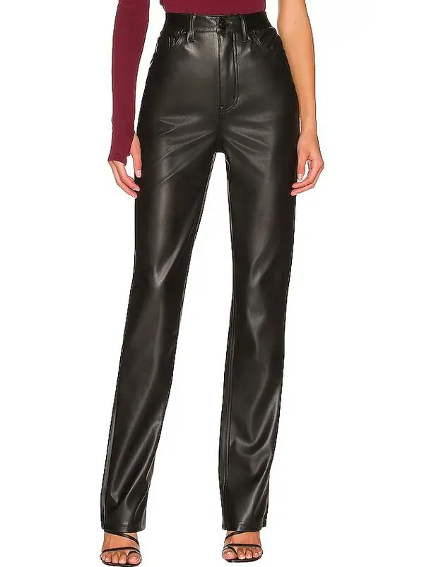 AFRM Heston Faux Leather Pant - Black