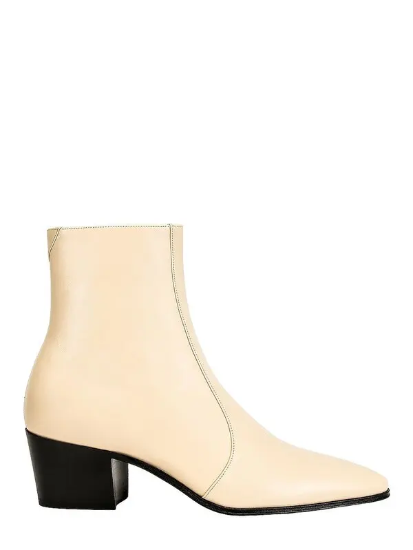 Saint Laurent Vassili Booties - Real Beige