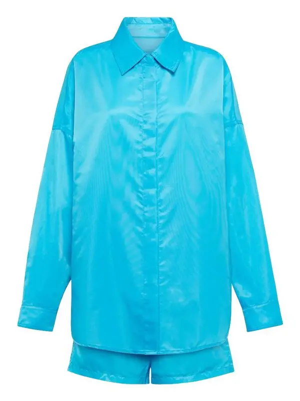 THE FRANKIE SHOP Perla Jacket And Shorts Set - Blue
