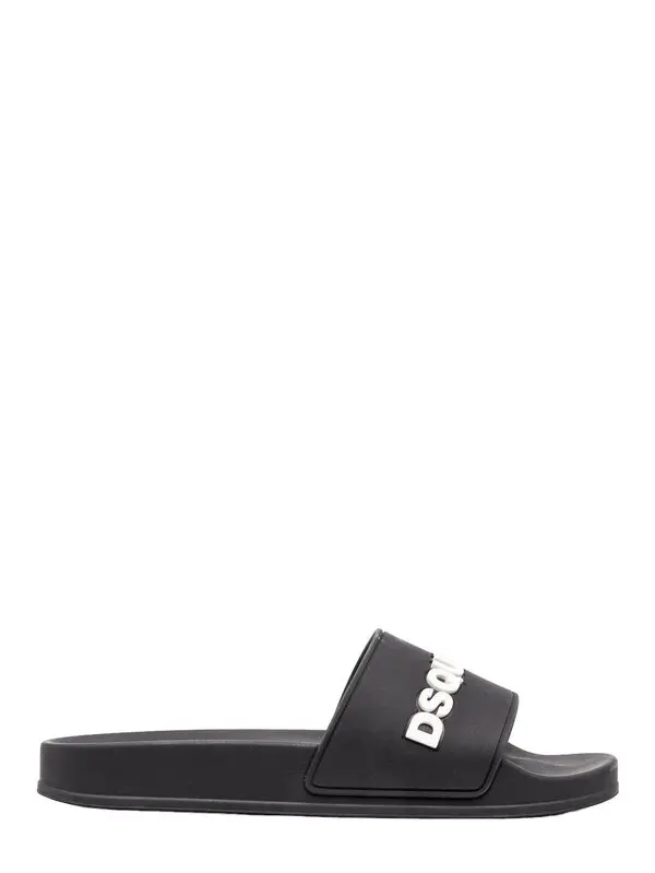 Dsquared2 Logo Patch Slides - Black