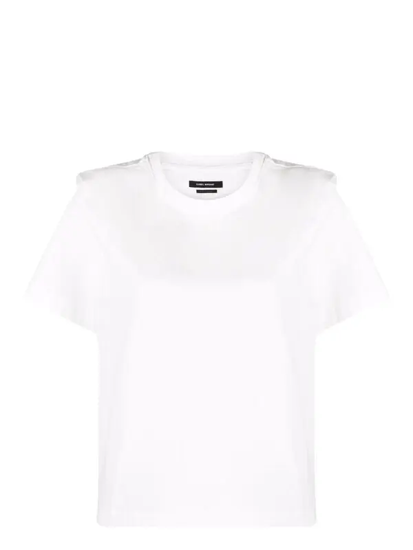 Isabel Marant Zelitos Pleat-detail T-shirt - White
