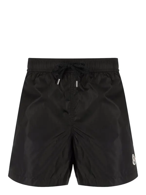 Moncler Logo-patch Swimming Shorts - Black