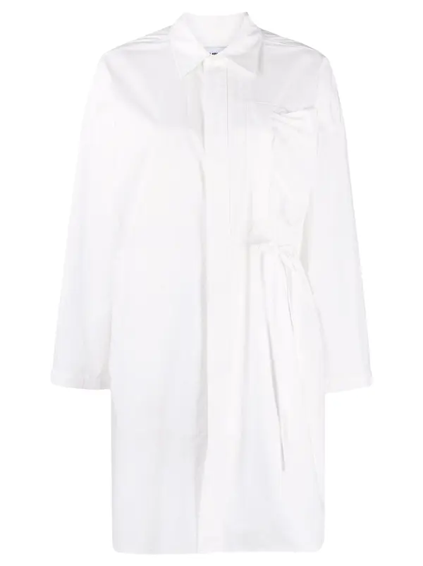 AMBUSH Oversized Waist-tie Shirt Dress - White
