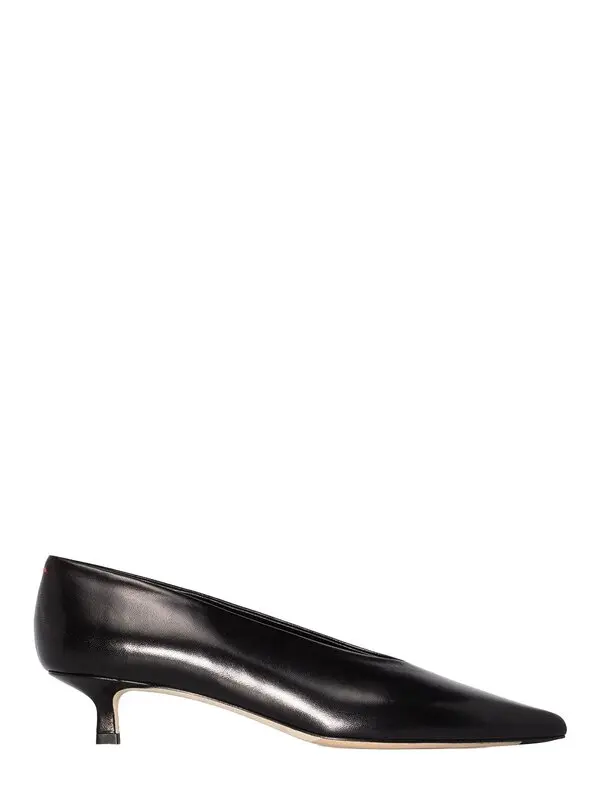 AeydĒ Clara Kitten-heel Pumps - Black