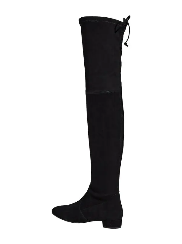 STUART WEITZMAN Genna 25 Stretch-suede Over-the-knee Boots - Black