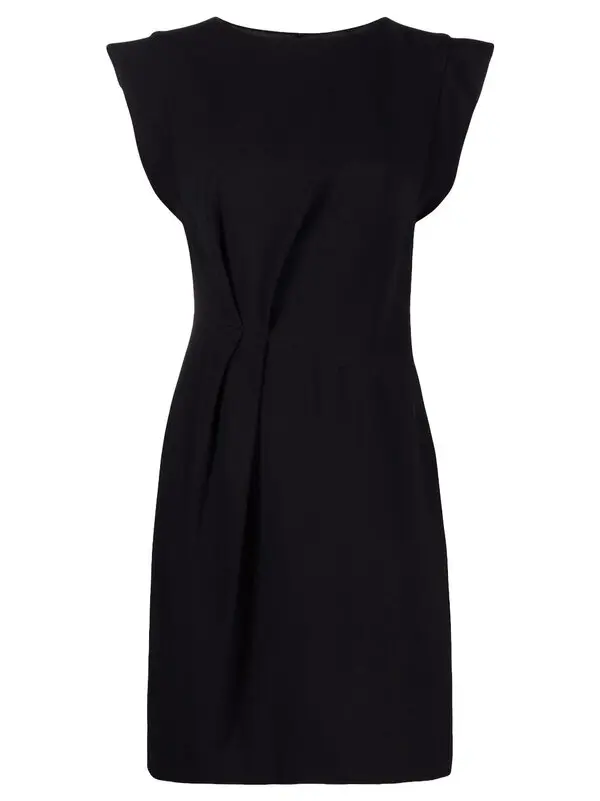 Alberta Ferretti Gathered Detail Mini Dress - Black