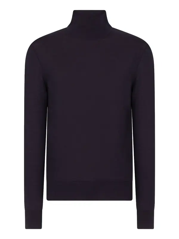Dolce & Gabbana Roll-neck Cashmere Jumper - Blue