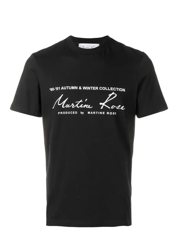 Martine Rose Logo Print T-shirt - Black
