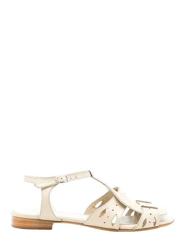 STUDIO CHOFAKIAN Miller Flat Sandals - Neutrals