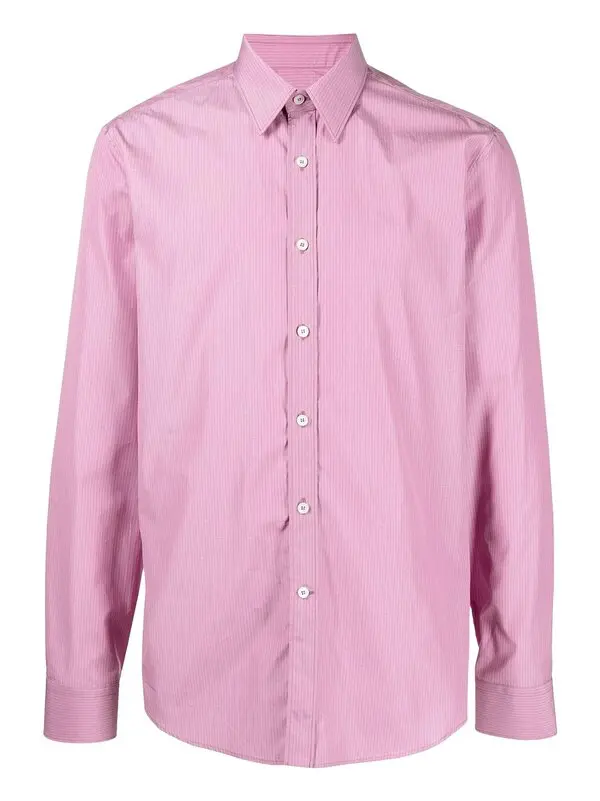 FERRAGAMO Stripe-print Shirt - Pink