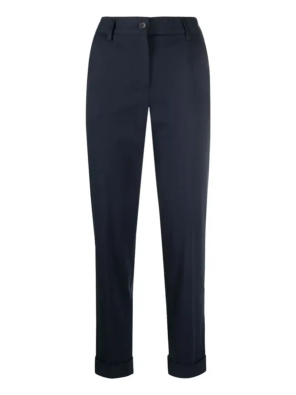 P.a.r.o.s.h Cropped Straight-leg Trousers - Blue