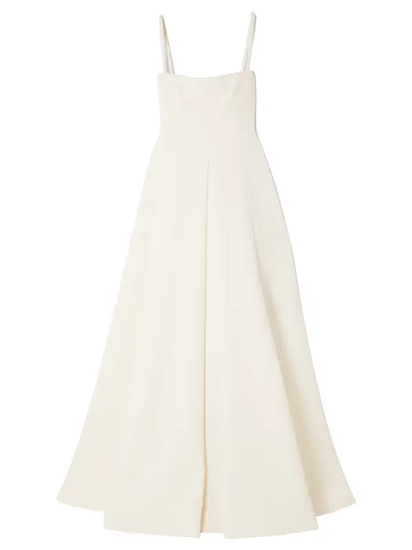 EMILIA WICKSTEAD Oceania Wool-crepe Gown - Ivory