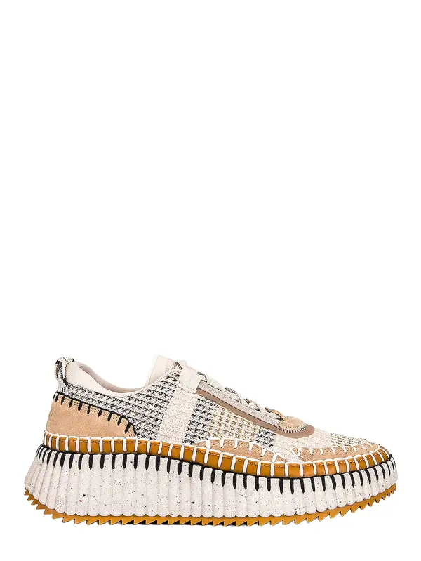 Chloé Nama Low Top Sneakers - Biscotti Beige