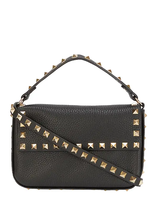 Valentino Garavani Rockstud Leather Cross-body Bag - Nero