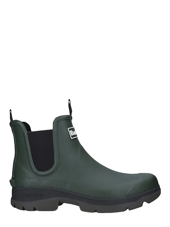 Barbour Nimbus Logo-branded Rubber Ankle Boots - Mid Green