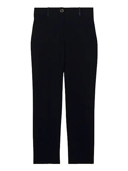 Claudie Pierlot Poupin Tailored Mid-rise Woven Trousers - Bleus
