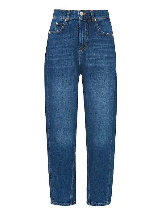 Whistles Barrel Straight-leg High-rise Jeans - Denim