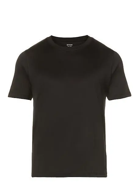 Eton Slim-fit Cotton-jersey T-shirt - Black