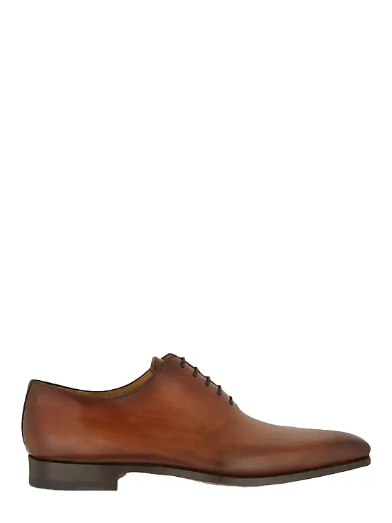 Magnanni Wholecut Oxford Shoes - Tan