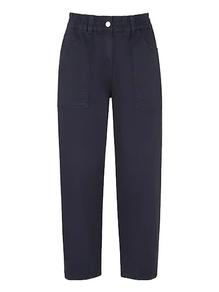Whistles Tessa Cropped Trousers - Black