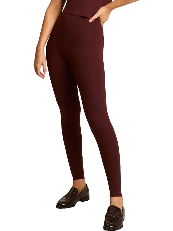 Commando Neoprene Leggings - Oxblood