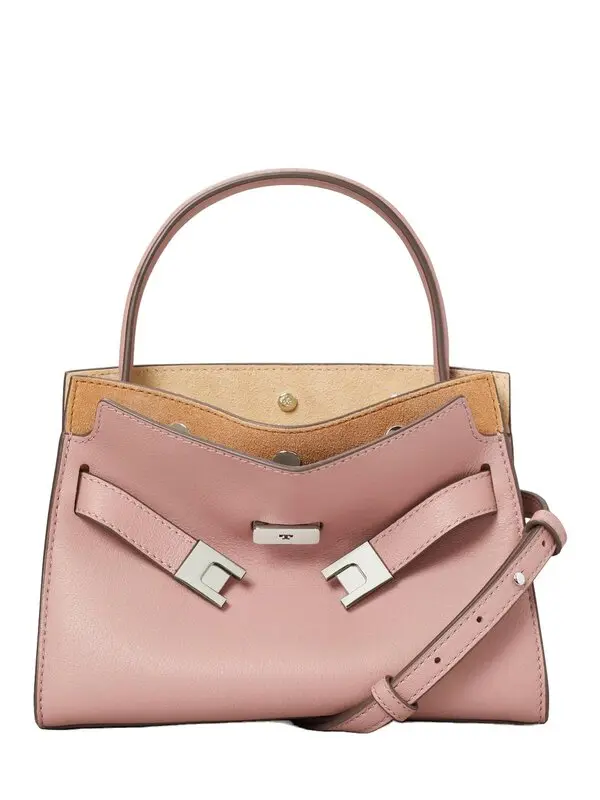 Tory Burch Lee Radziwill Petite Double Bag - Light Mauve