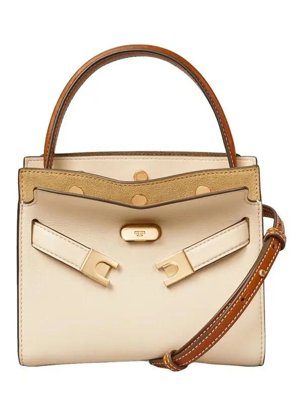 Tory Burch Lee Radziwill Petite Double Bag - New Cream