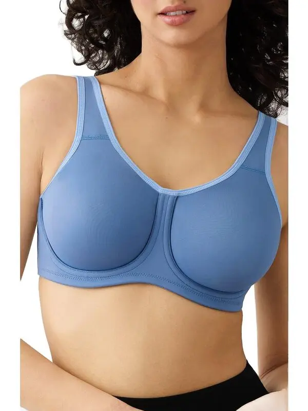 Wacoal Simone Seamless Underwire Sports Bra - Blue Horizon