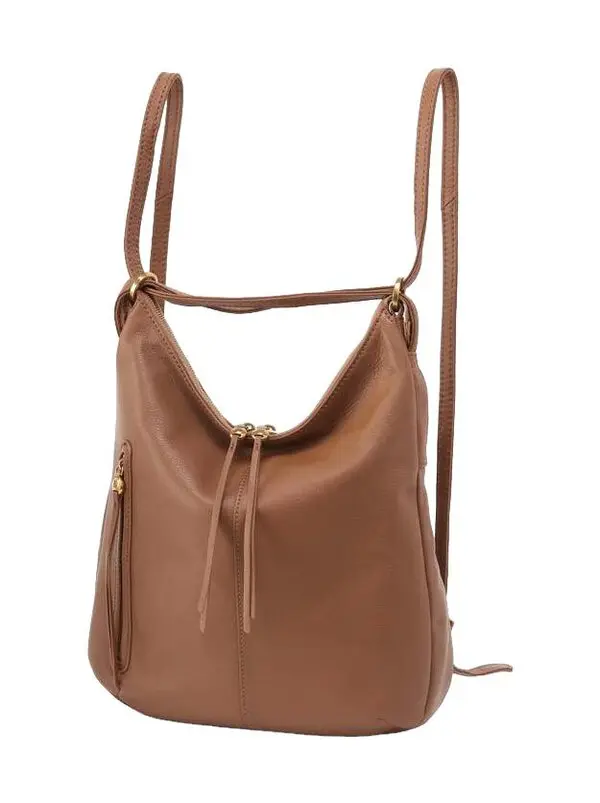 Hobo Merrin Leather Convertible Backpack - Timber Brown