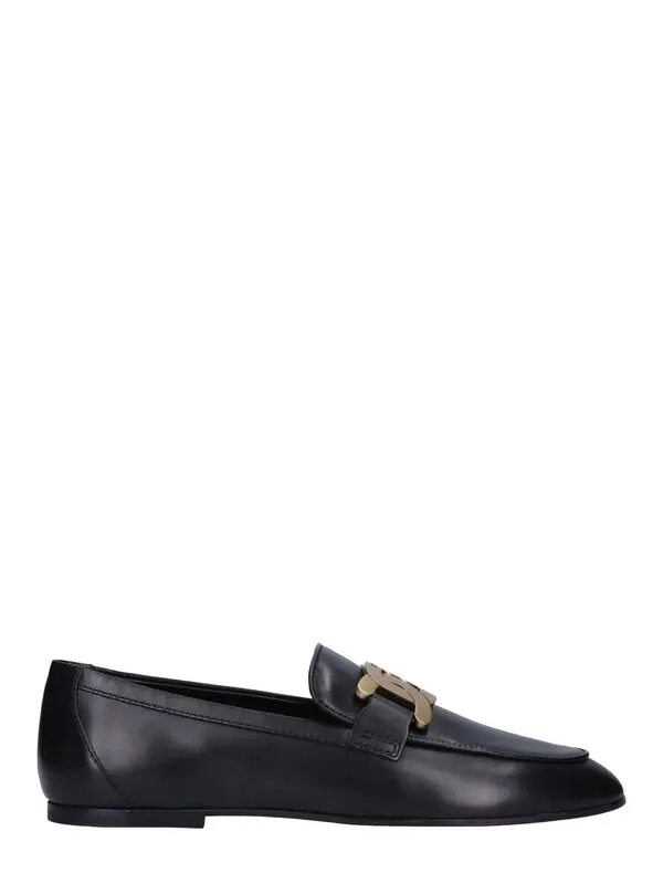 TOD'S Leather Kate Loafers - Black