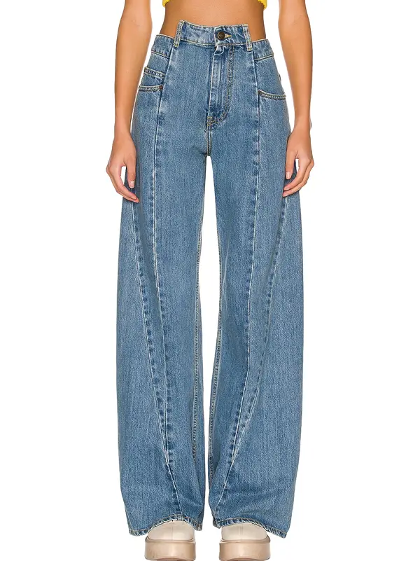 MAISON MARGIELA 5 Pocket Wide Leg Jeans - Denim