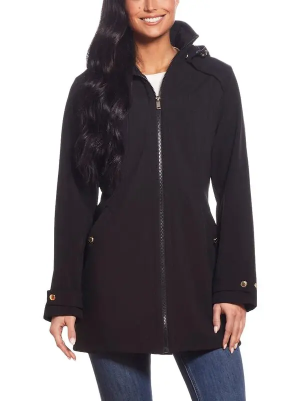 Gallery Water Resistant Hooded Jacket - Black