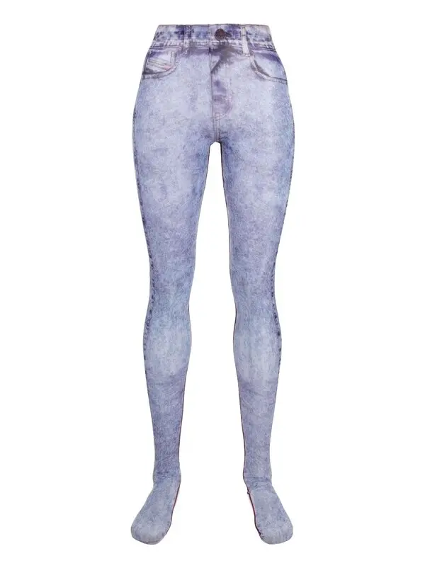 DIESEL® Trompe L'oeil-effect Leggings - Blue