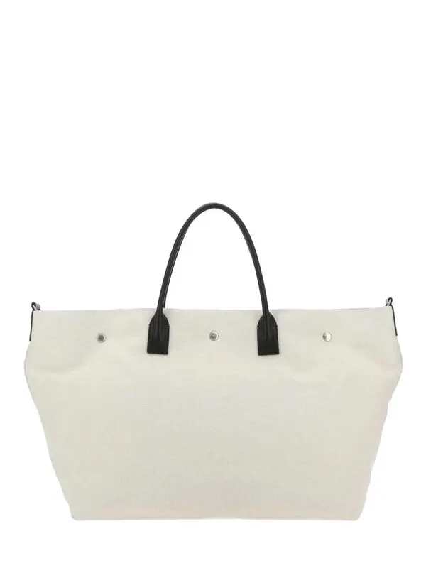 Saint Laurent Maxi Rive Gauche Tote Bag - Neutrals