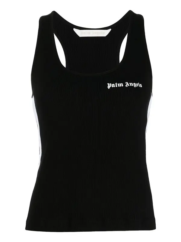 Palm Angels Logo-print Tank Top - Black