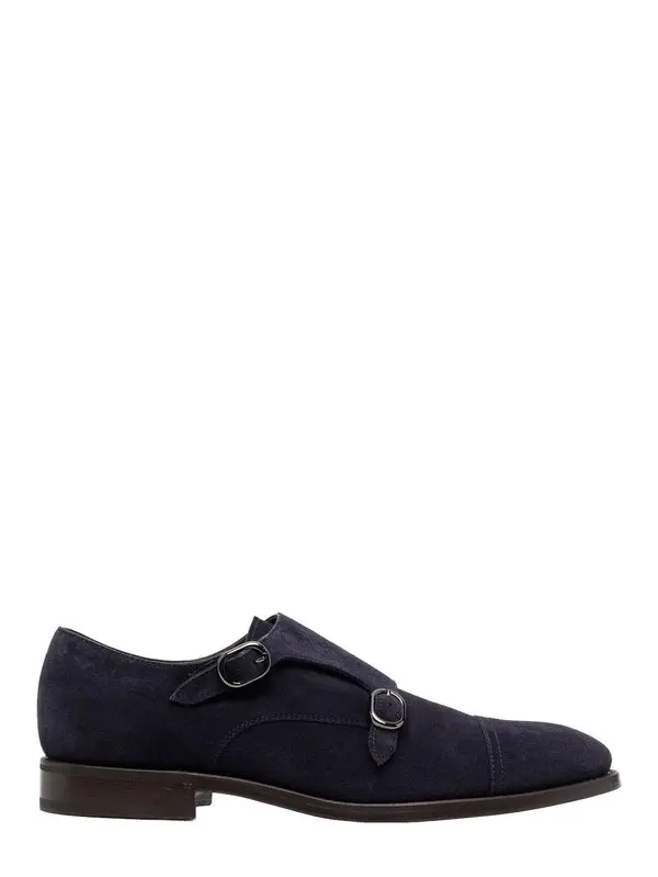 HENDERSON BARACCO Side-buckle Monk Shoes - Blue
