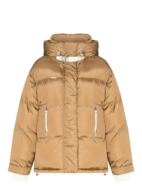 SHOREDITCH SKI CLUB Willow High-neck Puffer Jacket - Neutrals