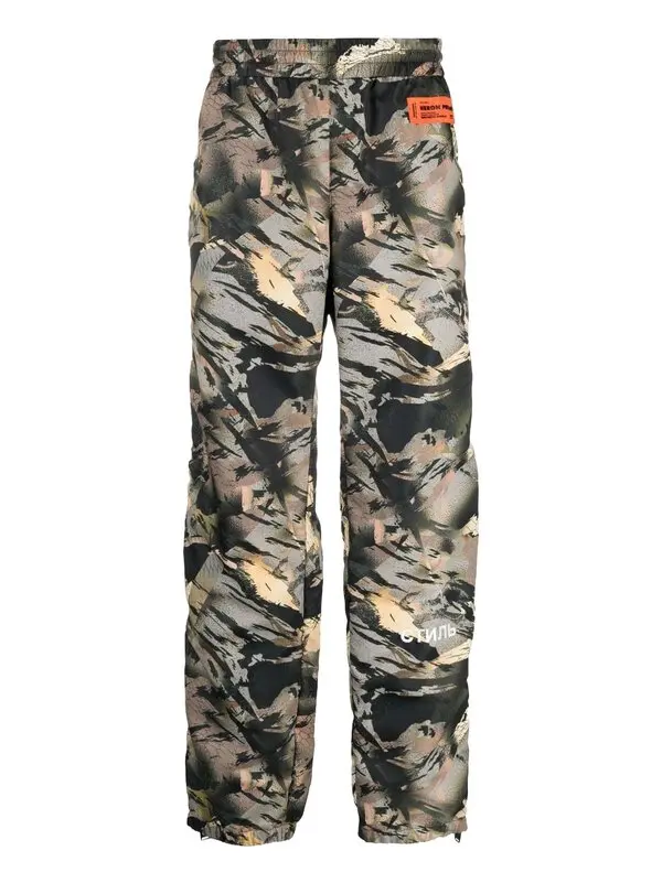 Heron Preston Camouflage-print Track Pants - Green