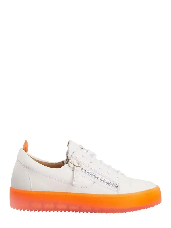 GIUSEPPE ZANOTTI Gail Contrast-sole Sneakers - White