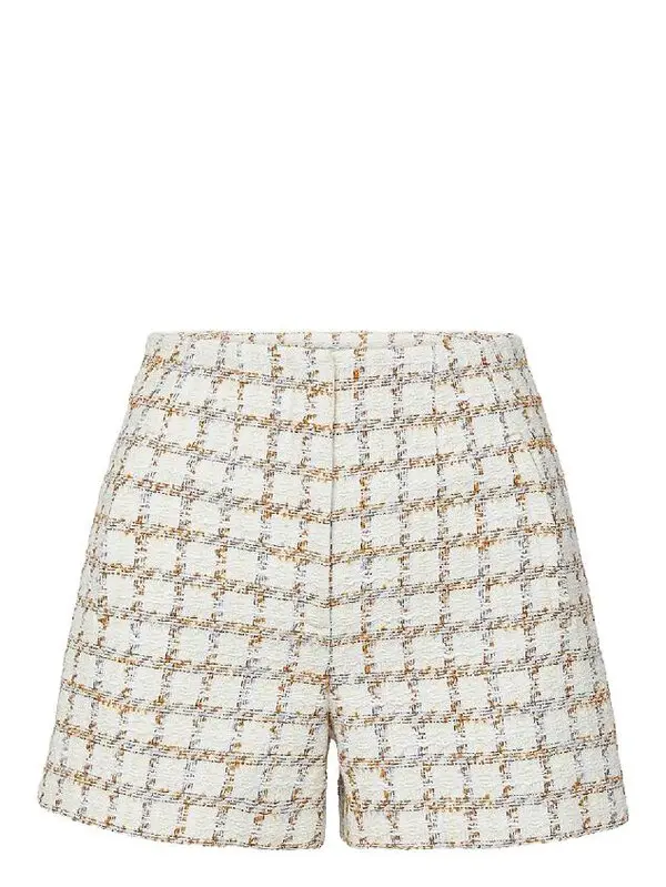 Veronica Beard Jazmin Tweed Shorts - Ecru Multi