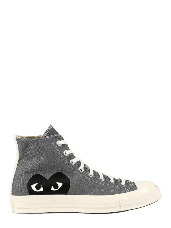 Play Comme Des Garcon Cdg Play X Converse Chuck Taylor All Star Single Heart High-top Sneakers - Grey