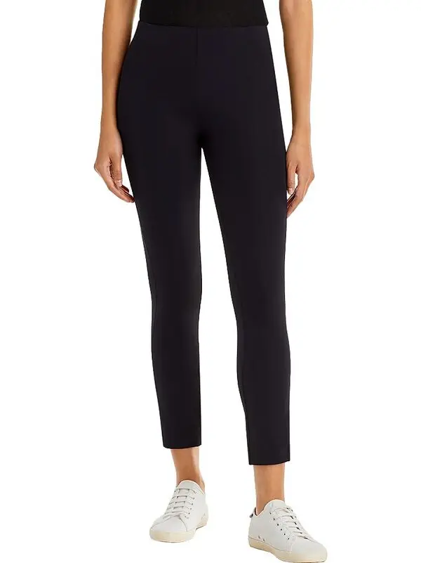 Veronica Beard Zip Back Scuba Pants - Navy