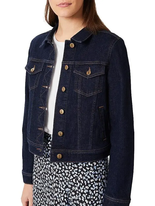 HOBBS LONDON Mariam Jean Jacket - Indigo