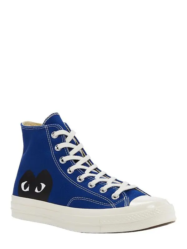 Play Comme Des Garcon X Converse Chuck Taylor High Top Sneakers - Blue