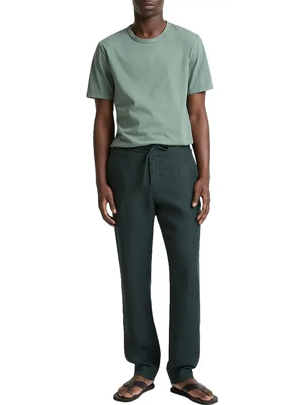Vince Lightweight Hemp Trousers - Seaweed